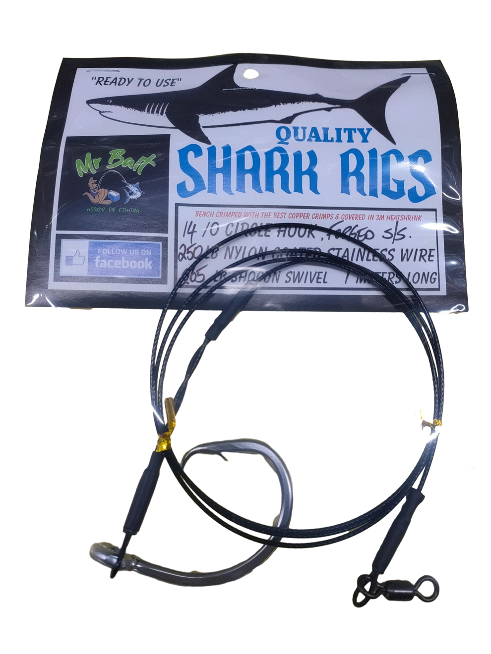 14/0 Forged Circle Hook Shark Rig – Mr Bait