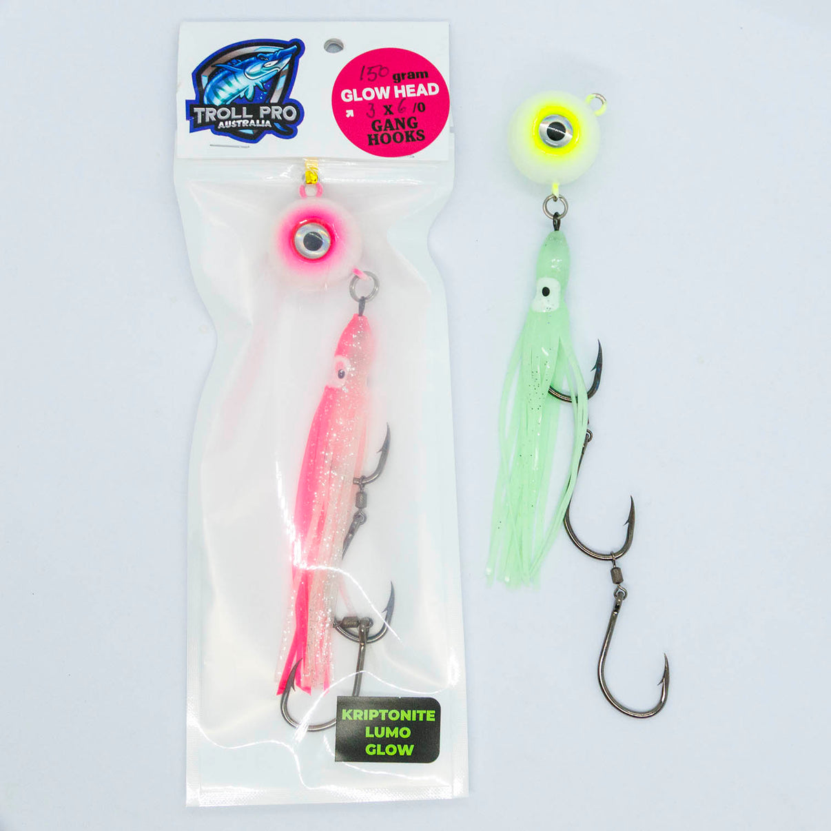 Troll Pro Lumo Glow Heads 100g x 1 – Mr Bait